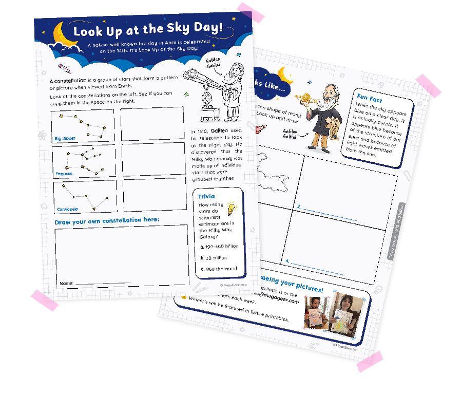 Spring Fun with Look Up at the Sky Day! – MegaGeex