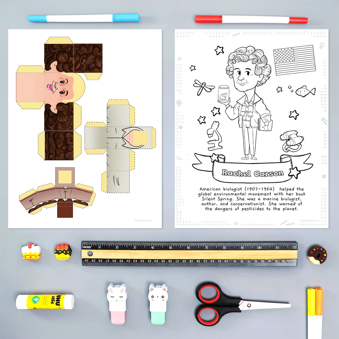 rachel carson coloring page