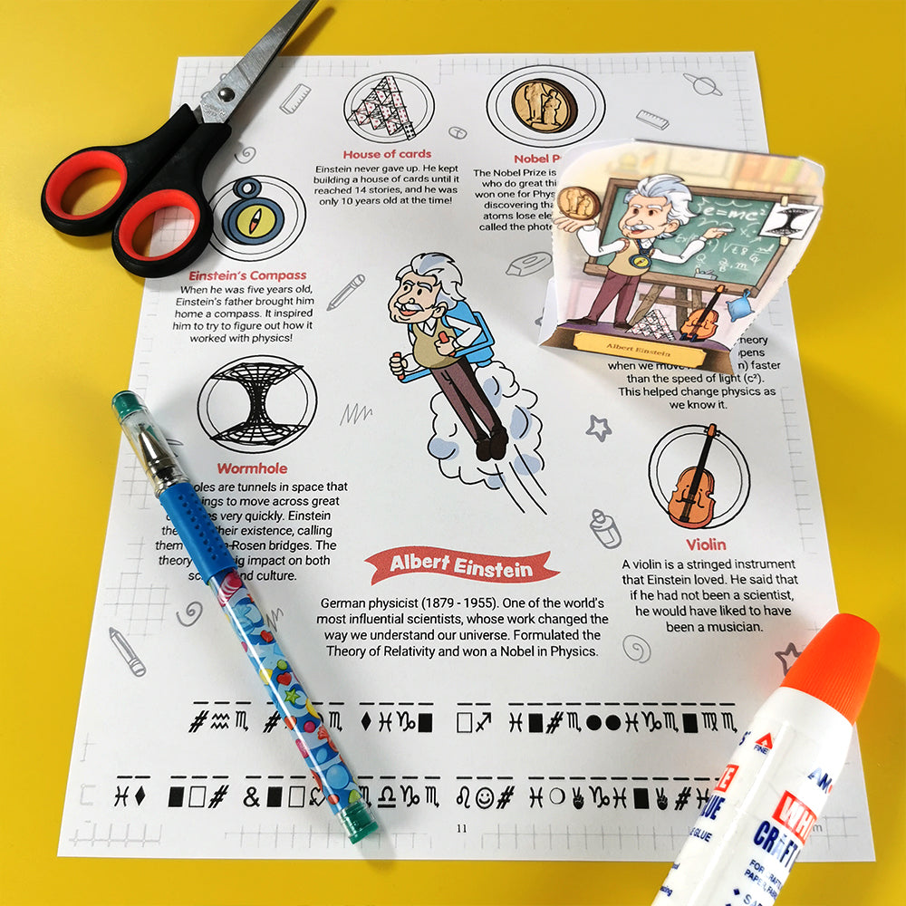 Albert Einstein's Printable Activity Book | MegaGeex