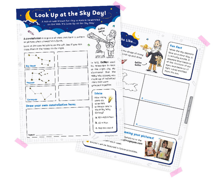 Spring Fun with Look Up at the Sky Day! – MegaGeex