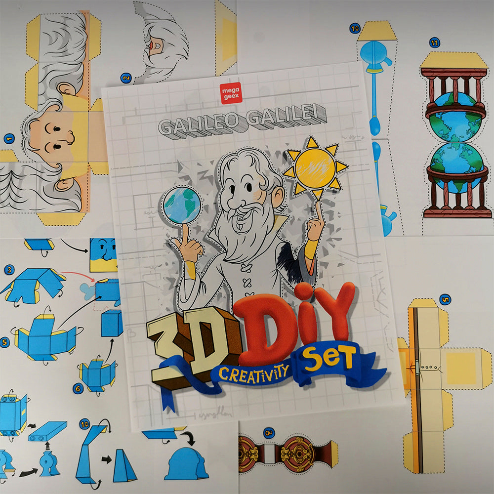 Galileo Galilei 3D DIY Mini set {Print-at-Home PDF} – MegaGeex