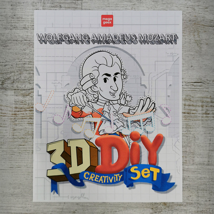 Wolfgang Amadeus Mozart 3D DIY Mini set {Print-at-Home PDF} – MegaGeex