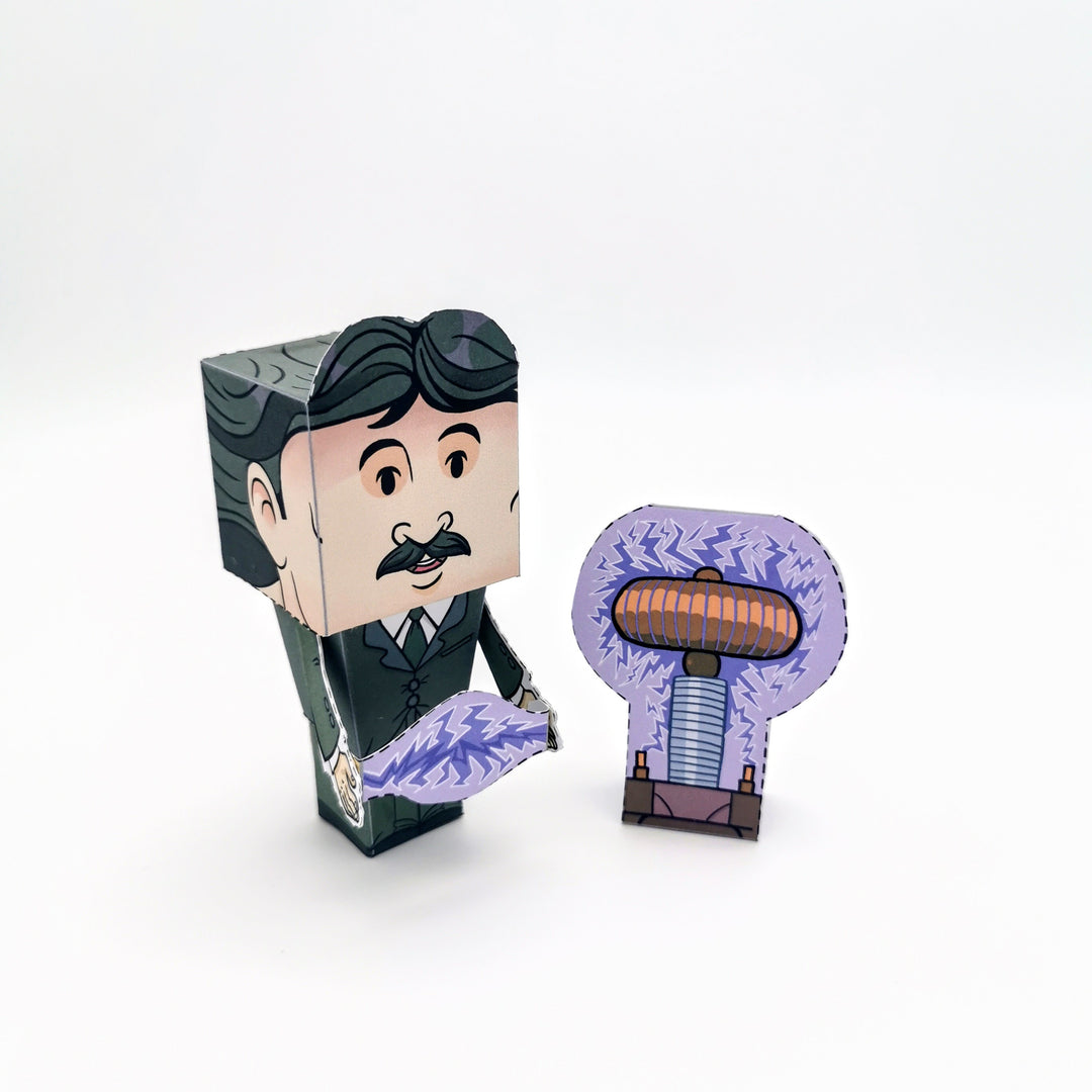 Nikola Tesla 3D DIY Action Figure {Print-at-Home PDF} – MegaGeex